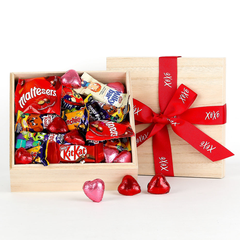 Chocolate Box of Love - Red – Gift Basket